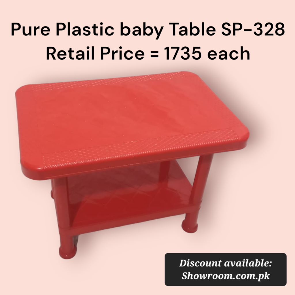 Baby Table Pure Plastic / Kids Table / Double Shelf Baby Table SP-328 ...